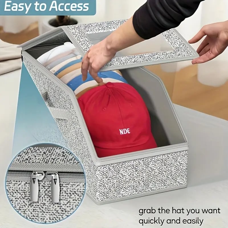 🎄Stackable Hat Storage Boxes for Baseball Caps