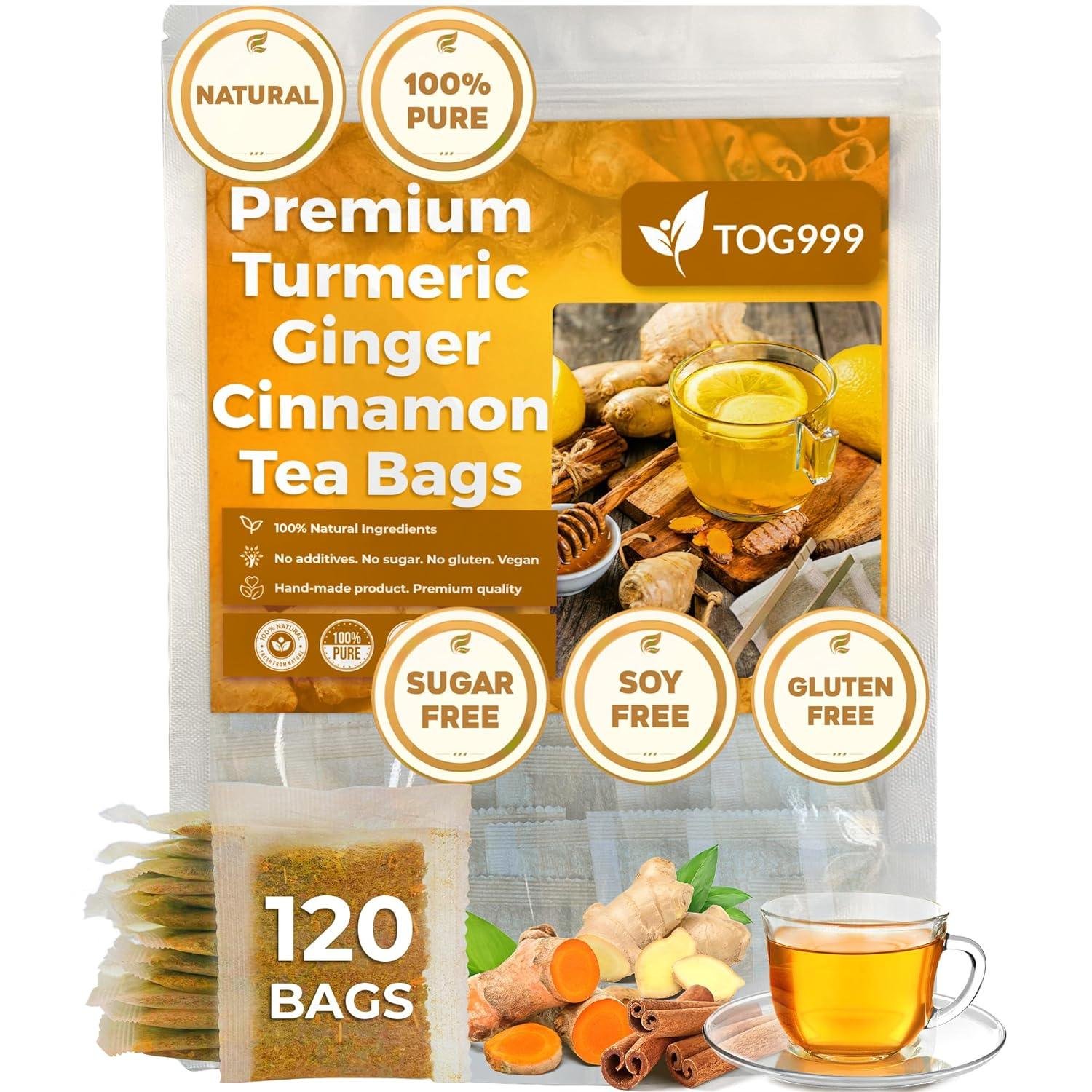🔥100% Natural Turmeric Ginger Cinnamon Tea🔥 - Programous