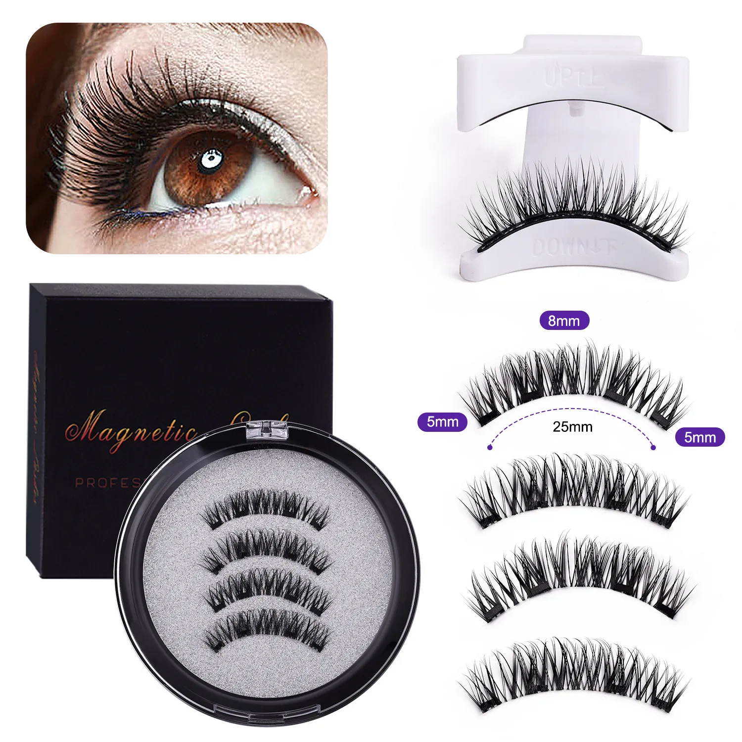🎉49% OFF🎁Natural Magnetic 3D False Eyelashes Set