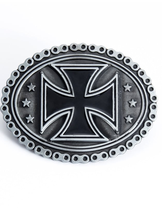 Cross belt buckle skull religious belt buckle men smooth buckle