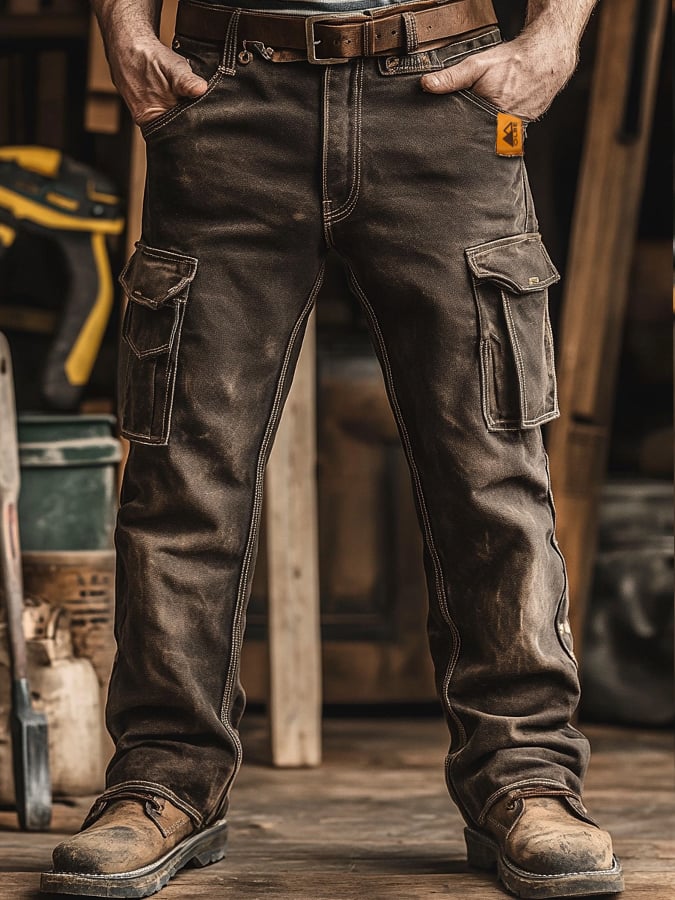 Men's Retro Outdoor Functional Overalls